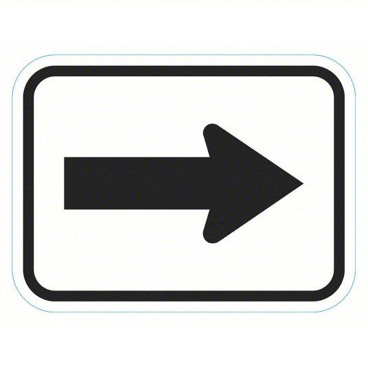 Right Turn Arrow Auxiliary (HIP) Sign, M6-1R in Stock | 21in x 15in ...