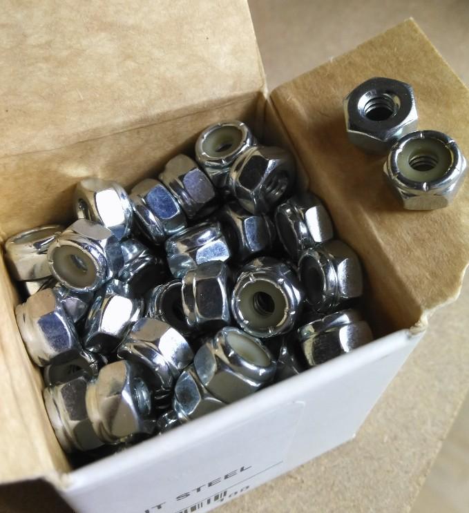 #10-24 ELASTIC LOCK NUT STEEL ZINC — Traffic Depot