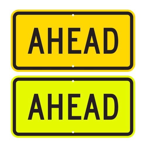 AHEAD Diamond Grade Prismatic (DG3) Reflective Road Sign | 30in x 18in ...