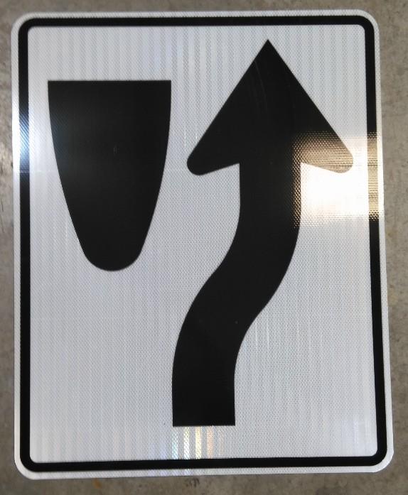 Traffic Sign: Keep Right with Arrow | Traffic Depot - Fast Delivery