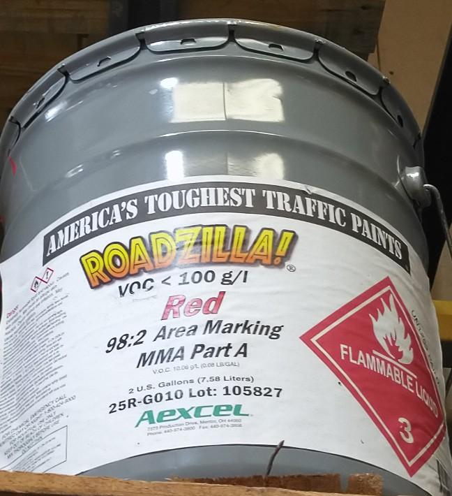 Roadzilla MMA Two-Component Traffic Marking System - RED — Traffic Depot